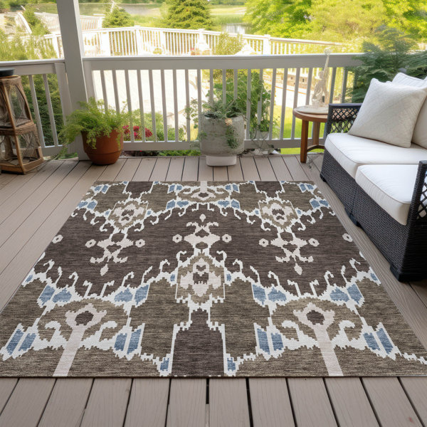 Langley Street Tapis brun / beige en polyester tissé à la machine Malkow - Wayfair Canada